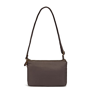 Pacsafe Stylesafe 4L Anti Theft Double Zip Crossbody Bag, Black