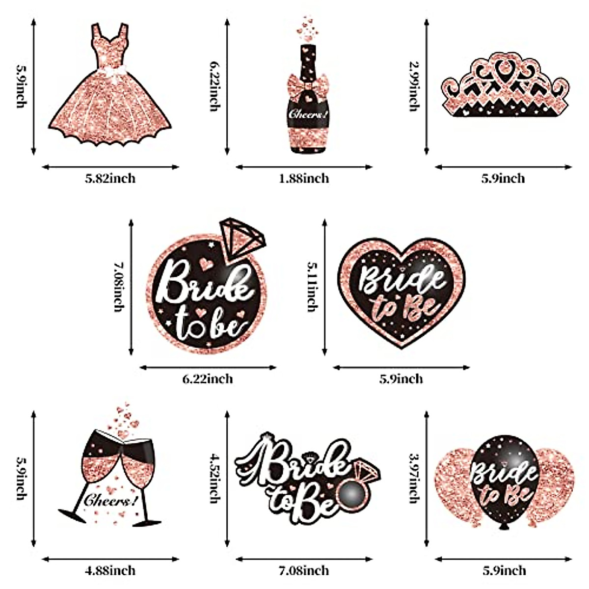 30Pcs Bachelorette Party Decorations Bride to Be Hanging Swirl, Rose Gold Bridal Shower Ceiling Whirls Party Supplies, Pink Hens Night Foil Swirls Wedding Engagement Hanging Décor for Women