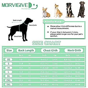 MORVIGIVE Reversible Plaid Winter Dog Coats, Waterproof British Style Puppy Snow Jacket with Harness Hole High Collar, Windproof Cold Weather Dog Vest Warm Pet Apparel for Small Medium Large Dogs