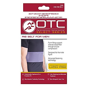 OTC Rib Belt for Men, 6-inch Elastic Chest Compression, Select Series, Large