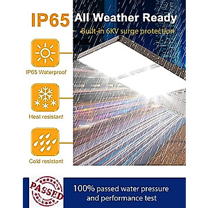 320W LED Parking Lot Light, UL listed 44800Lm 5000K IP65 Commercial Street Lights Outdoor Area lighting with Dusk to Dawn Photocell 100-277V Shoebox Lights for Roadway, Sports Fields (Slip fitter)
