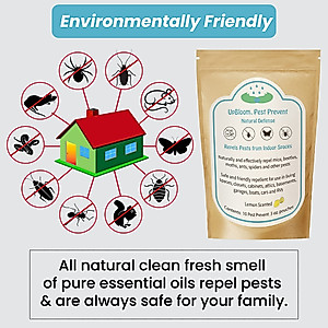 UpBloom | Pest Prevent All-Natural Pest Repellents – Home and Garage Defense from Mouse, Spider, Roaches, and Insects – 10 Pest Control and Repeller Pouches for Pest Defense and Insect Pest Control