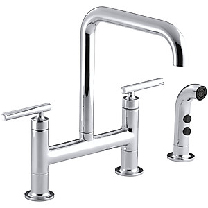 KOHLER K-7548-4-CP Faucet, Polished Chrome