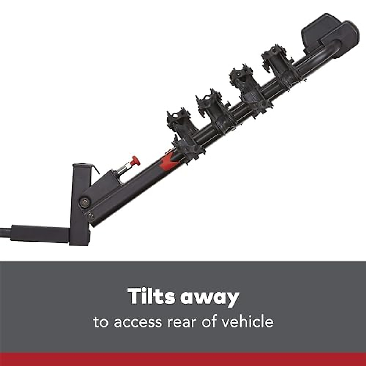 Yakima DoubleDown 4 Tilting Aluminum Hitch Bike Rack for Car, SUV, and Truck with 1.25 or 2 Inch Bike Rack Hitch Receivers, Black