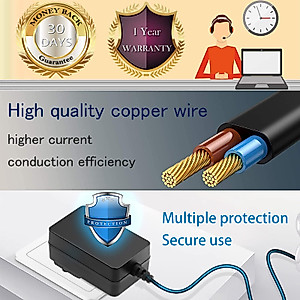 Replacement for Horizon Elliptical Power Cord for Horizon EX-59 Elliptical EX59 EX 59 EX-69 Fitness 12V AC Adapter