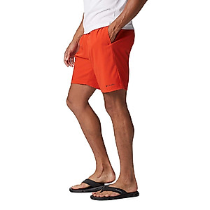 Columbia Men’s Summertide Stretch Short, Sun Protection, Stain Resistant, Bonfire, 4X Big