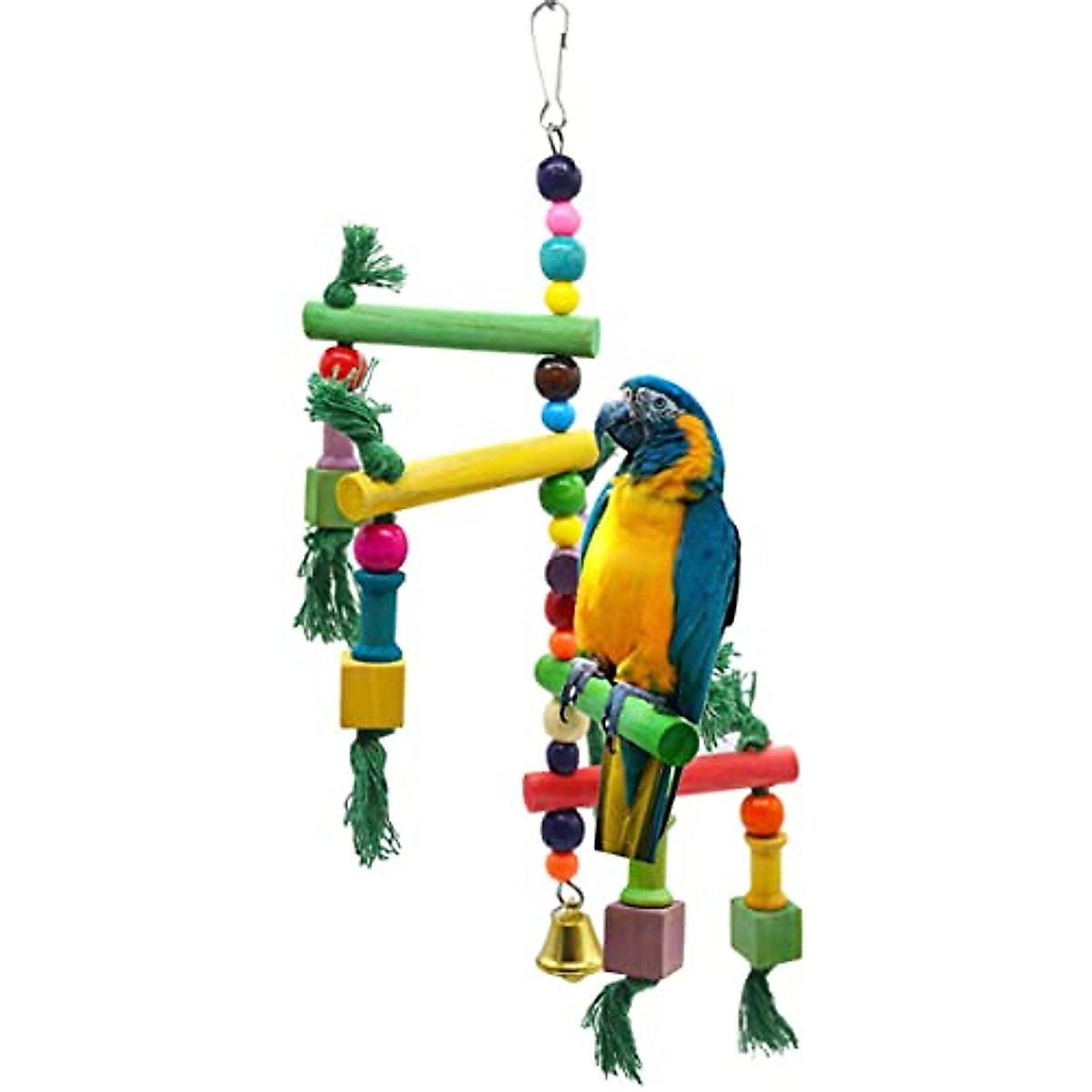 Bird Play Stand Wooden Swing Bird Toys Bird Toys Wooden Bird of 2 Bird Swings Wooden Bird Swing Swing Parrot Cage Wooden Toys Wooden Toys Wooden Playset Parrot Swing