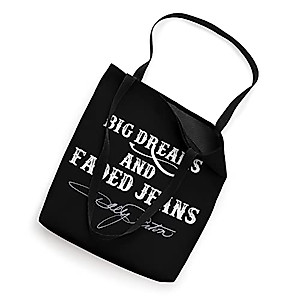 Big Dreams and Faded Jeans Dolly Parton Tote Bag