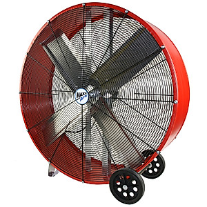 MaxxAir RED BF36DD High Velocity Direct Drive Drum Fan, 36 Inch