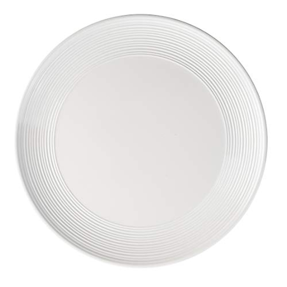Tablecraft Pulito Collection Round Platter, White, Melamine, 13.125” diameter (33.3 cm)