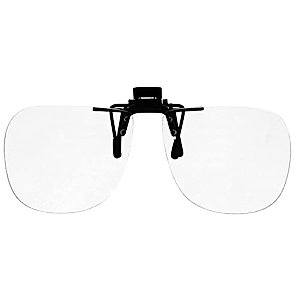 Magna-flip Clip on Flip up Magnifiers, 5.00 Power Converts Distance Glasses and Into Reading and Computer Glasses