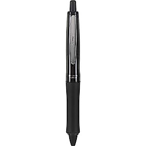 PILOT Dr. Grip FullBlack Refillable & Retractable Ballpoint Pen, Medium Point, Black Ink, 3-Pack (14634)