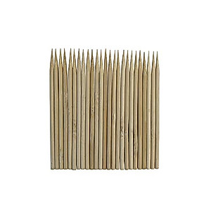 KingSeal Natural Bamboo Wood Meat Skewers, Kebab Sticks - 4.5 Inches, 3.5mm Diameter, 1000 Count