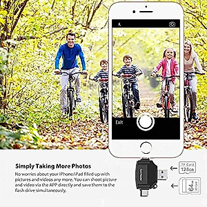 BoxWave Smart Gadget Compatible with Tera Android 11 Barcode Scanner (P400) - AllReader SD Card Reader, microSD Card Reader SD Compact USB - Jet Black