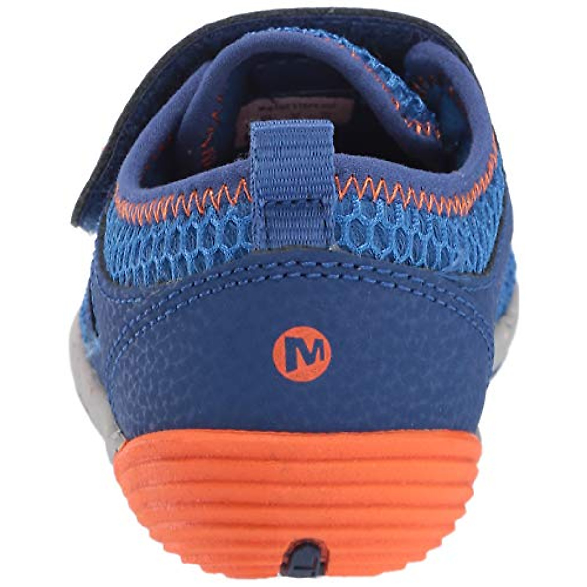 Merrell Bare Steps H20 Water Shoe, Blue/Orange, 8 US Unisex Little Kid