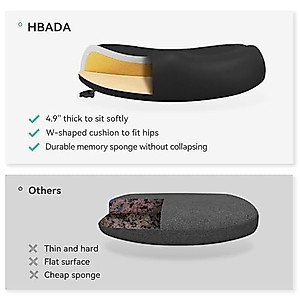 Hbada Office Chair, Desk Chair with Flip-Up Armrests and Saddle Cushion, Ergonomic Office Chair with S-Shaped Backrest, Swivel, Mesh, for Home and Office, Black