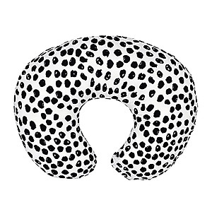 UDERUI Nursing Pillow and Positioner, Breastfeeding, Bottle Feeding, Baby Sitting Support with Removable Ultra Soft Minky Cover, Tummy Time Support for Baby Boys and Girls (Black)