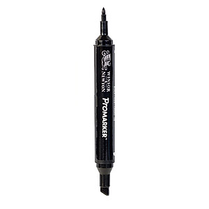Winsor & Newton ProMarkers Black [Pack of 4 ]