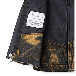 Columbia Baby Steens Mt Overlay Hoodie, Timberwolf Print/Black, 6/12