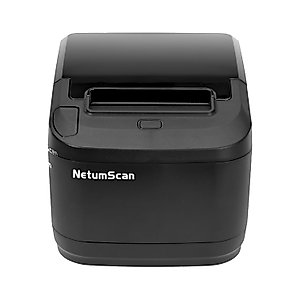 NetumScan 80mm Thermal Receipt Printer, USB POS Printer with Auto Cutter Cash Drawer, USB Serial Ethernet Interface Support Windows/Mac/Linux, Restaurant Kitchen Printer for ESC/POS
