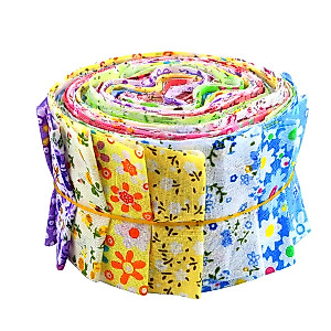 Pralb Miniatures Jelly Roll Collection 40 Precut 2.5-inch x 42 inch Quilting Fabric Strips