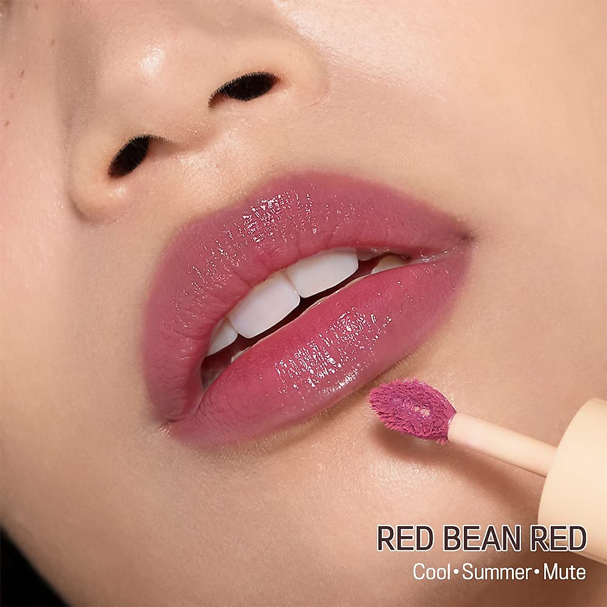 ETUDE Dear Darling Water Gel Tint Ice Cream (PK004 Red Bean Red) (21AD) | Vivid High-Color Lip Tint with Minerals and Vitamins from Soap Berry Extract to Moisture Your Lips