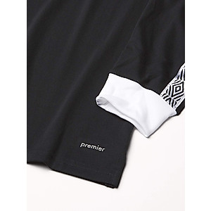 Umbro Diamond Poly L/s, Black Beauty/White, X-Large (18)