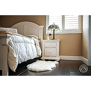 Genuine Natural Sheepskin Rug White 2 x 3 ft. Soft Premium Quality Bedside Rug Chair Seat Cover Rug Throw