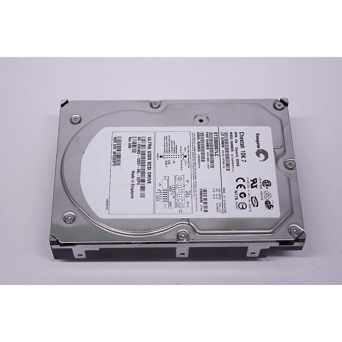 Seagate 300GB SCSI Seagate Cheetah 10K RPM 80pin ST3300007LC (Renewed)