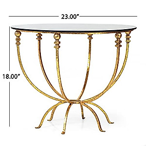 Christopher Knight Home Pronghorn Coffee Table, Gold + Black