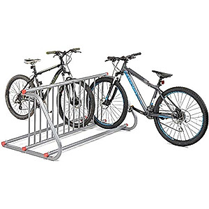 Global Industrial 59-3/4"L Grid Bike Rack, Double Sided, Powder Coated Steel, 10-Bike Capacity