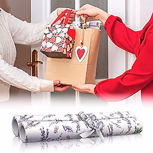 BBTO 10 Sheet Fragrant Drawer Liners for Dresser Lavender Scented Cabinet Liners for Shelves 15.8 x 22 Inch Paper Liner for Drawers and Cabinets Non Adhesive Drawer Paper Liner (Lavender Style)