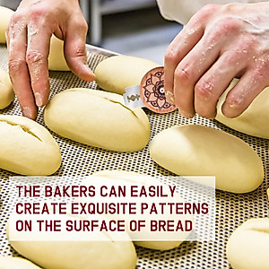 Windspeed Bread Scoring Tool, 1+10 Pcs Best Bread Lame Cutter For Sourdough Bread Lame Wooden Bread Lame Dough Scoring Tool Include 10 Razor Blades and Storage Cover