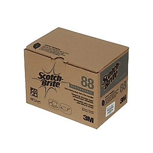 3M Scotch-Brite 88 Extra Heavy Duty Pot'n Pan Handler, 5" Length x 3-1/2" Width, Dark Blue, 4 Boxes/Case, 10/Box