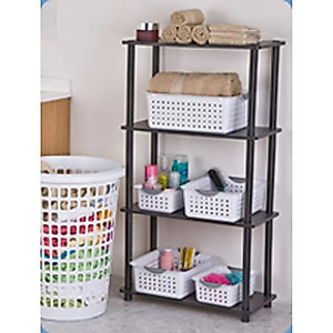 Sterilite Medium Ultra Basket Plastic Storage Bin Organizer - White