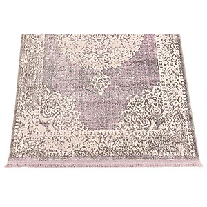 Unique Loom Traditional Classic Intricate Design with Distressed Vintage Detail, Area Rug, 3 ft 3 in x 5 ft 3 in, Purple/Ivory