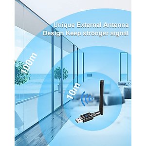 ZEXMTE Bluetooth Adapter for PC 5.1, Long Range USB Bluetooth Adapter 328FT/ 100M Bluetooth Dongle 5.1 EDR, Bluetooth Adapter for PC Windows 11/10/8/7-Bluetooth USB Adapter for Computer/Laptop