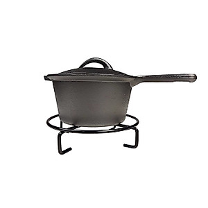 HAWOK Pre-seasoned Cast Iron Dutch Oven Camping Cooking Set with Carrying Storage Box
