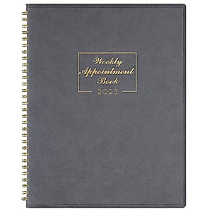 2023 Weekly Appointment Book - Daily Hourly Planner 2023, January 2023- December 2023, 8.4" x 10.6", 15-Minute Interval, Flexible Soft Cover, Twin-Wire Binding, Perfect for Your Life