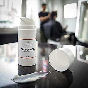 HENRI ET VICTORIA Aftershave for Men | Duc de Santal Chic and Subtle Scent | Canadian Made by Skilled Artisan | After Shave Balm Prevent and Cure Razor Burns | 100 ml (3.4 oz)