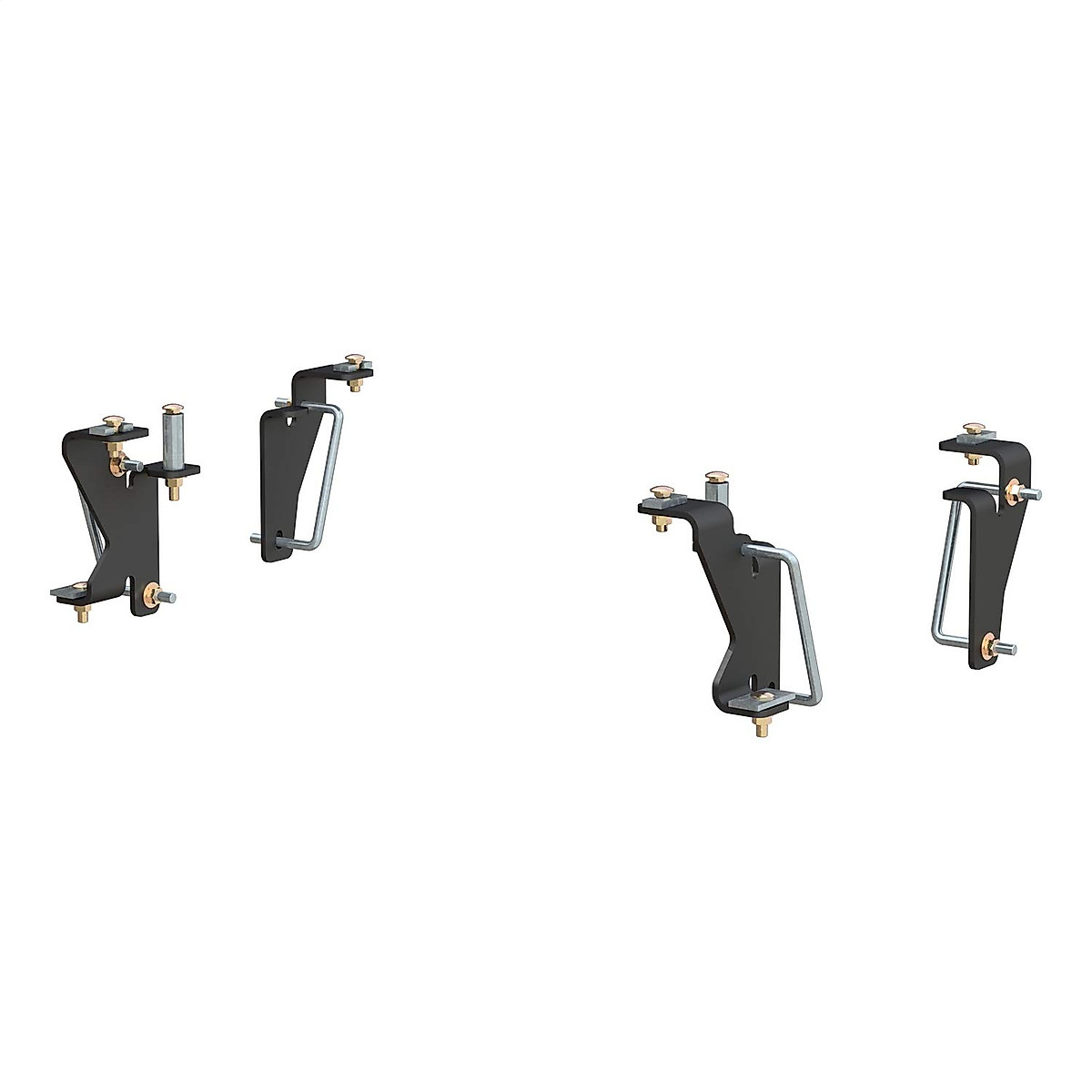 CURT 16420 5th Wheel Installation Brackets, Select Dodge, Ram 1500, 2500, 3500 Black