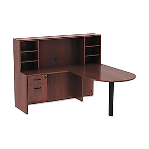 Alera ALE Valencia Series D Top Desk, 71w x 35 1/2d x 29 5/8h, Medium Cherry