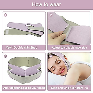V-Line Face Chin Strap, FERNIDA Soft V Line Face Lifting Mask Chin Cheek Lift Up Band for Women and Men, Pink