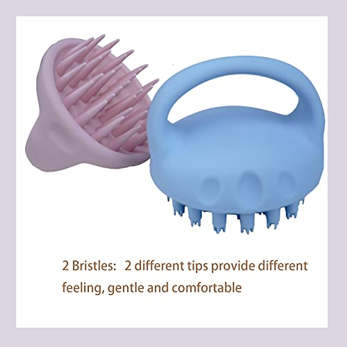 jadefun 100% Silicon Manual Scalp Massager Exfoliator Waterproof Head Scrubber Shampoo Brush for Shower Soft and Gentle for Men Women Boys Girls Kids