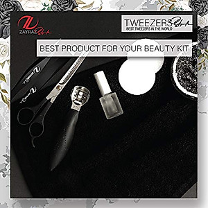 Zayraz style tweezer Set Slant Pointed Tweezer for Ingrown Hair. Precision Sharp Needle Nose Pointed Tweezers for Splinters -Set of Point and Slant Stainless Steel Tweezers for Eyebrow Plucking
