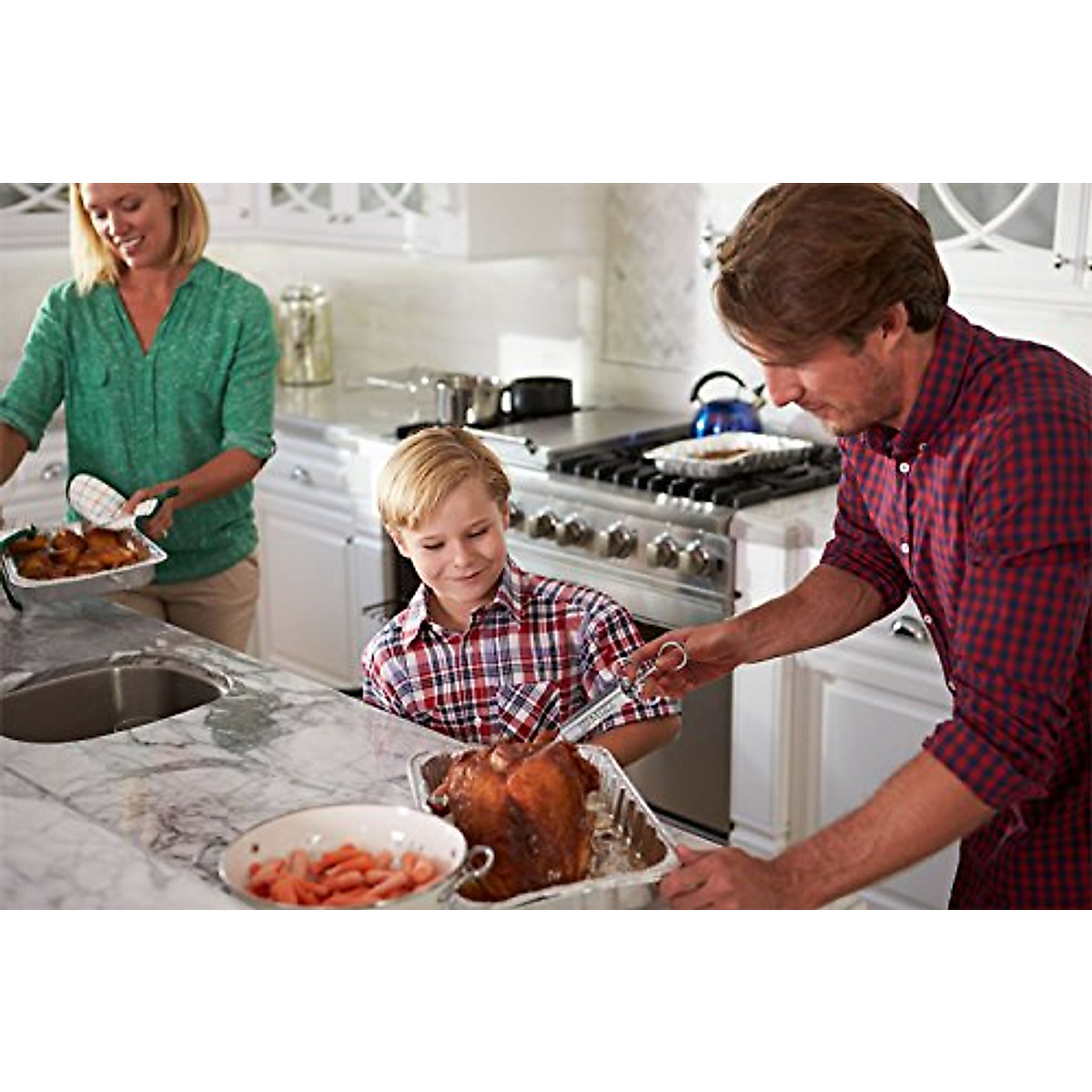 Premiala Awesome Meat Injector - The Original Turkey Injector Creates The Juiciest Turkey and BBQ Ever! 3 Needles + Cleaning Brushes + 100% Food-Grade Materials = Guaranteed to Keep Your Family Safe!