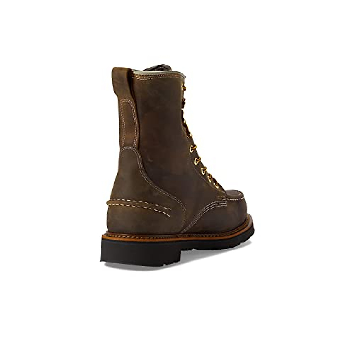 Thorogood 1957 Series 8” Waterproof Moc Toe Work Boots for Men - Soft Toe, Full-Grain Leather with Comfort Insole and Slip-Resistant Heel Outsole; EH Rated, Trail Crazyhorse - 8 2E US