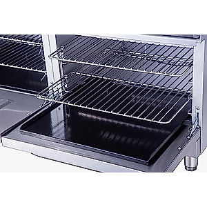 EASYROSE 60 Inch Gas Range 6 Burner Heavy Duty Ranges With Griddle, Salamander & 2 Ovens, Commercial Range for Kitchen Restaurant - 276,000 BTU, ETL Certified