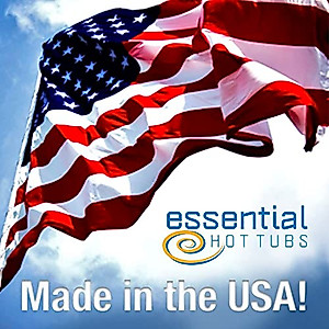 Essential Hot Tubs 28-Jet Edgewater Hot Tubs, Seats 5-6, with Lounger, Driftwood