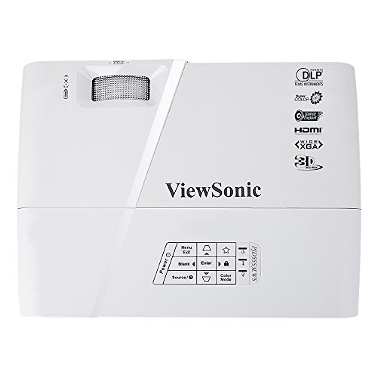 ViewSonic PJD5553LWS 3200 Lumens WXGA HDMI Short Throw Projector, One Size, White